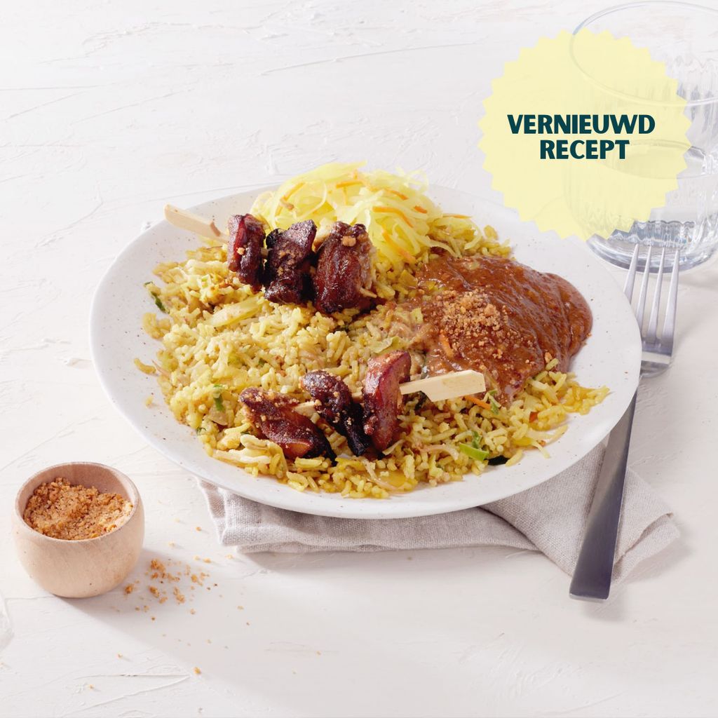 Kipsaté met rijst en groenten - Freasy | Fresh · Frozen · Easy